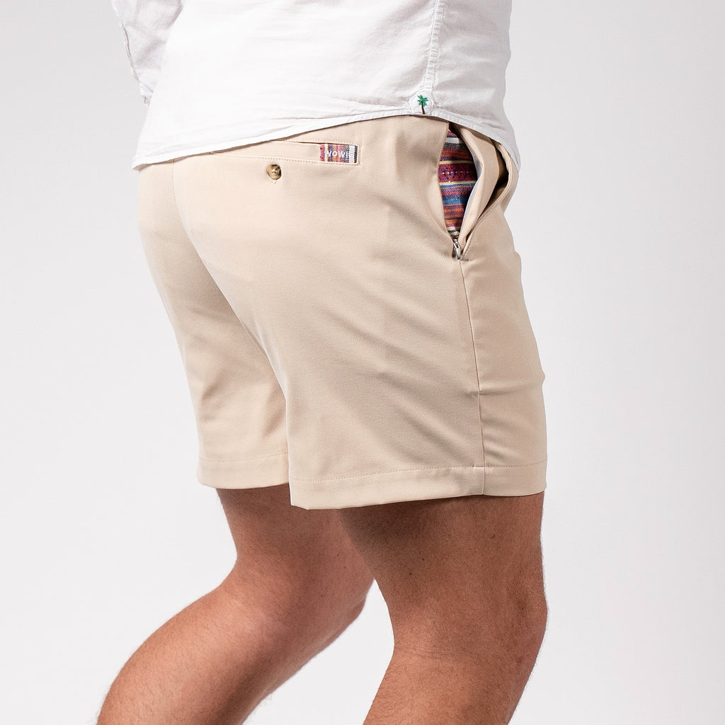 Daily Short (Casual Stretch) - Ivory – Wowie